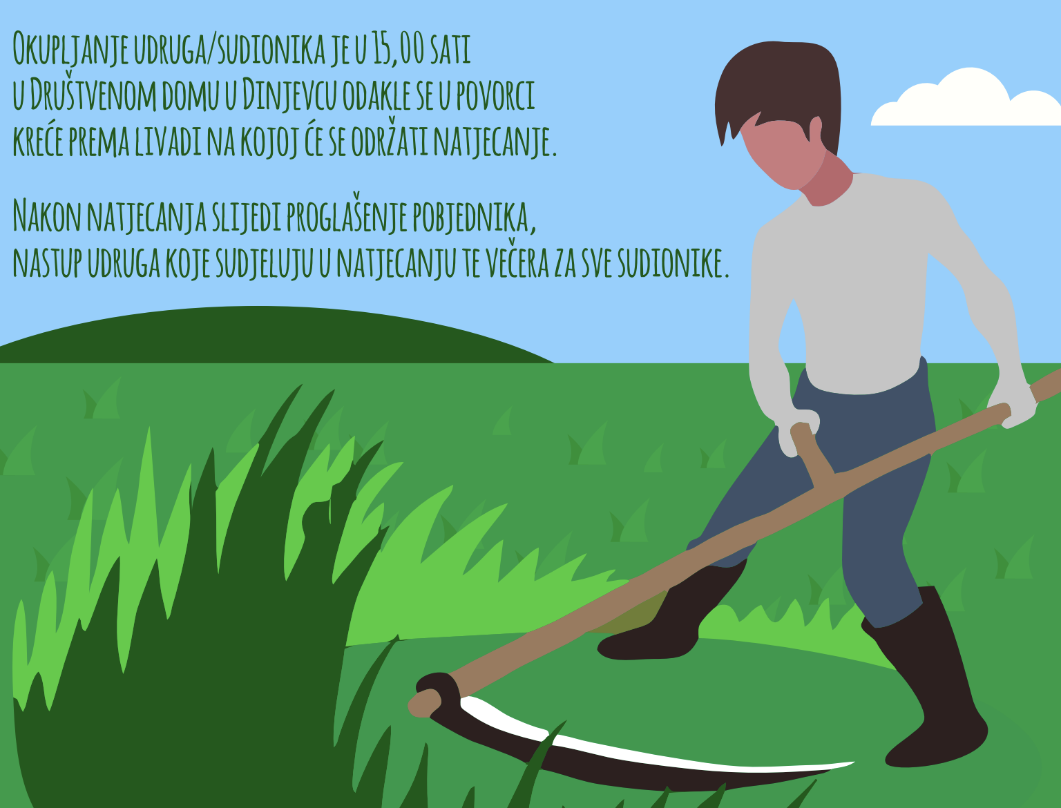 Kosu u ruke i kosimo bez muke - Turistička zajednica Općine Pitomača